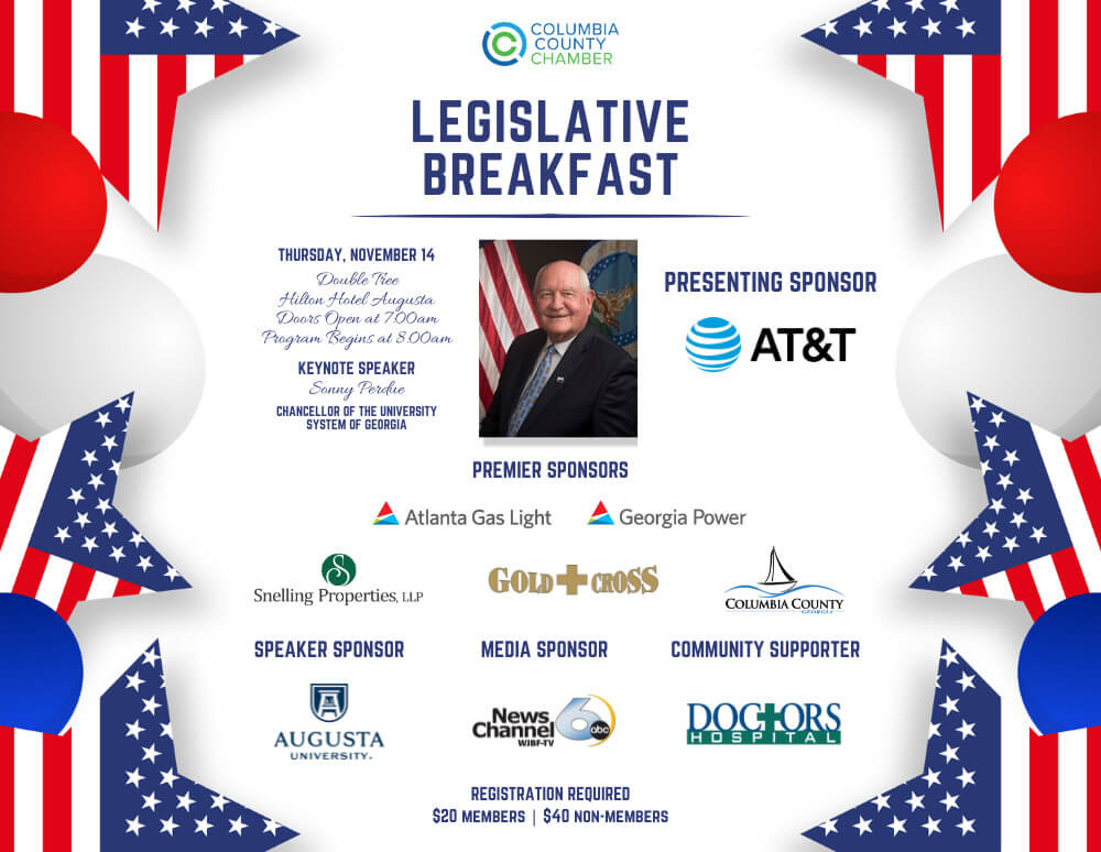 Legislative Breakfast - Columbia County Chamber of Commerce